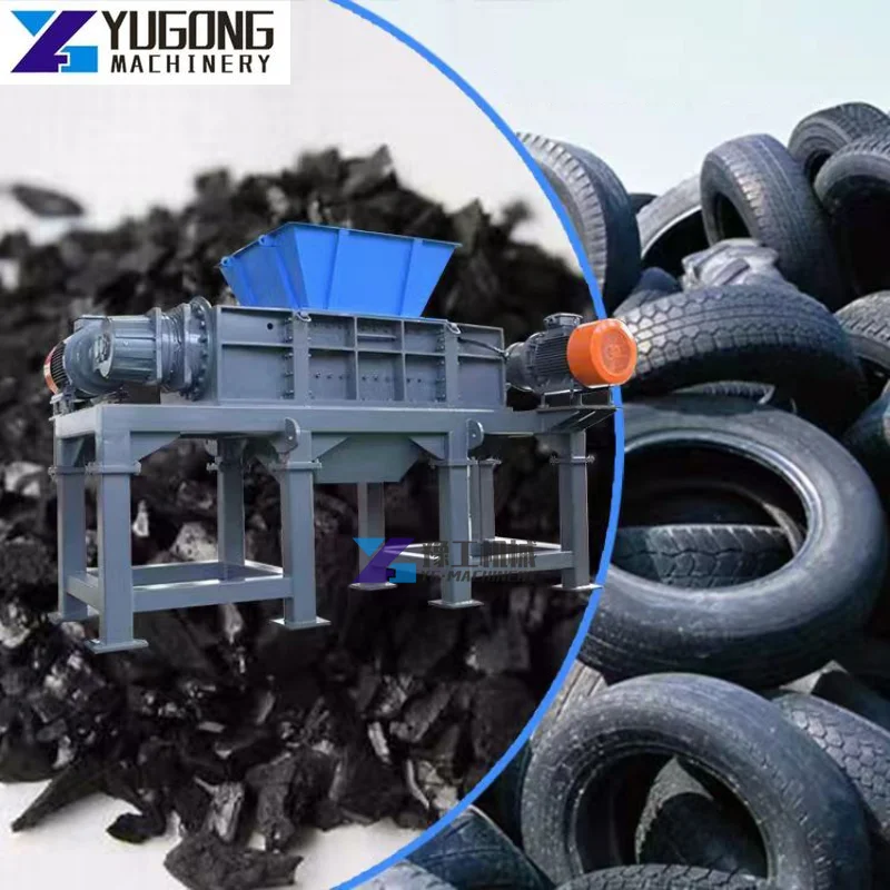 Mobile-Scrap-Car-Used-Tyre-Recycling-Equipment-Tile-Rubber-Crusher ...