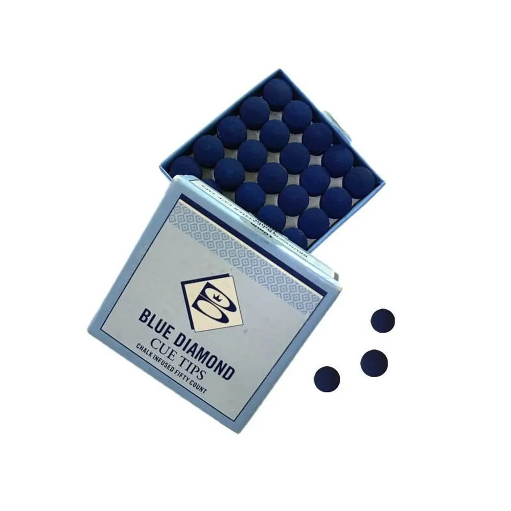 5pcs/10pcs/50pcs BRUNSWICK Blue Diamond Snooker Billiard Pool Cue Tip ...
