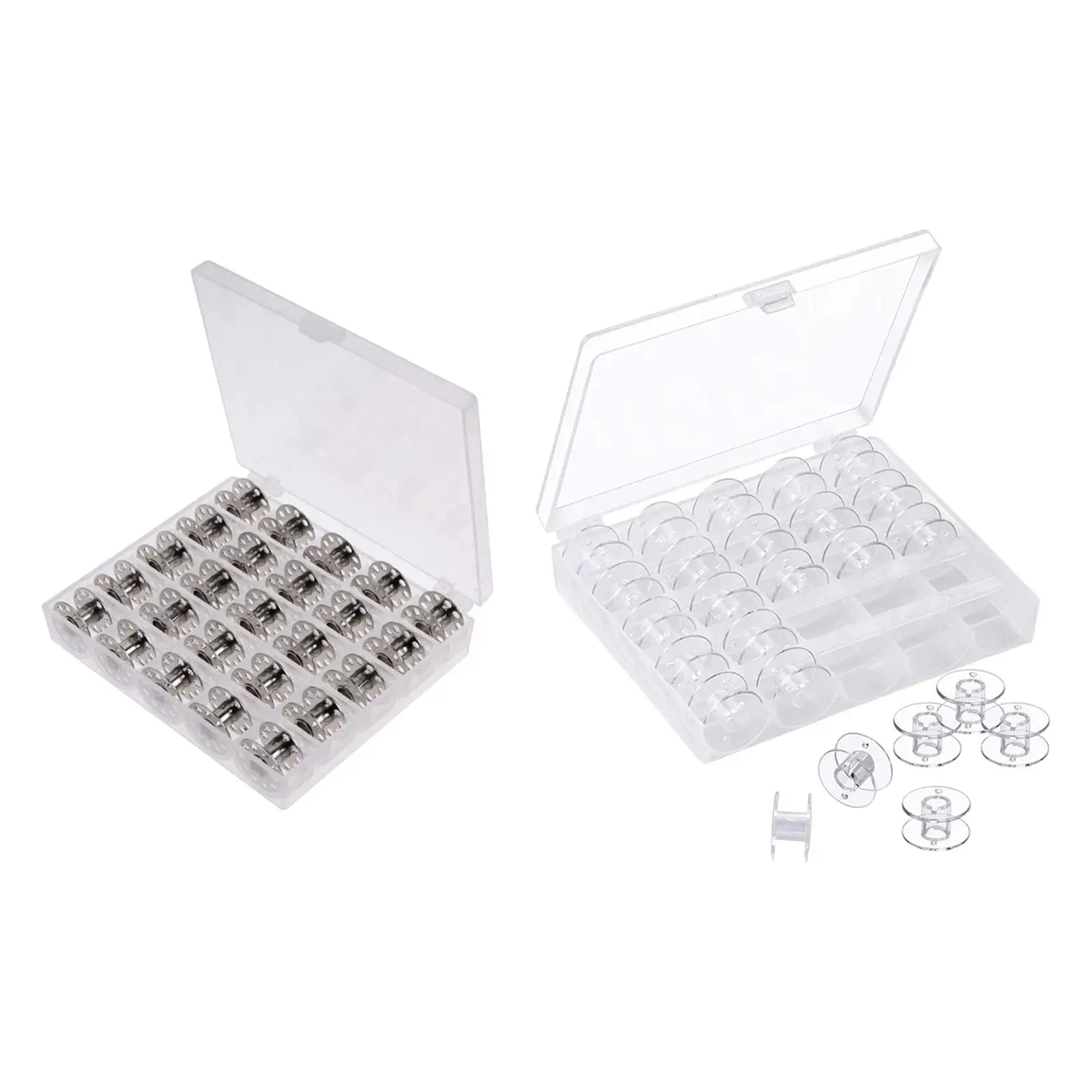 25-Pcs-Sewing-Machine-Bobbins-Bobbin-Storage-Container-Bobbin-Machine ...