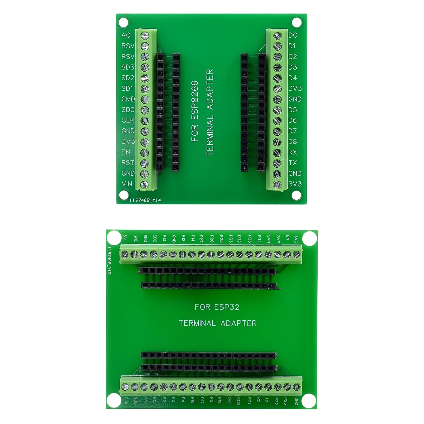 Esp32 Esp8266 Placa De Fuga Gpio 1 Em 2 Compatível Com 38 Pinos Esp32s Esp32 Placa
