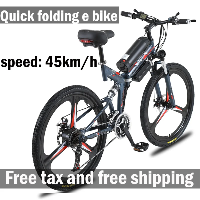 E Bike Folding Electric Bike 36V350W Motor mtb Bike Folding mountain ...