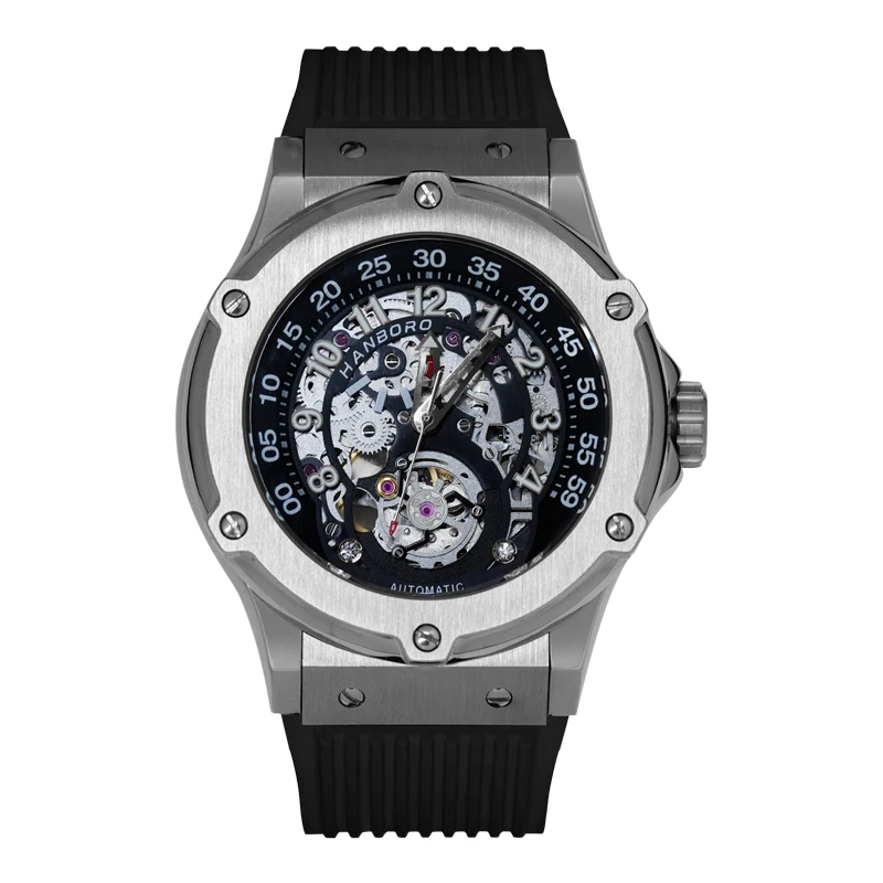 HANBORO-Men-Luxury-Watch-43mm-Automatic-Watches-Fashion-Mechanical ...