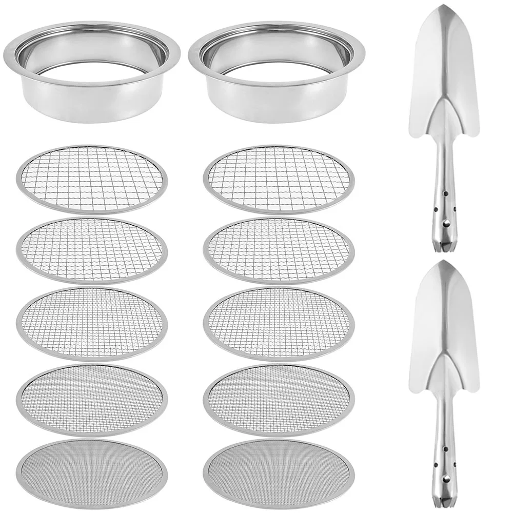 Coffee Bean Sieve Stainless Steel Garden Sieve - Multi-Purpose Sifter ...