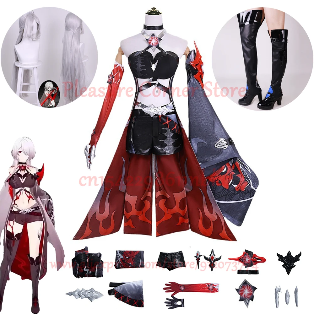 Acheron-New-Skin-Red-Black-Costume-Acheron-Cosplay-Costume-Honkai-Star ...