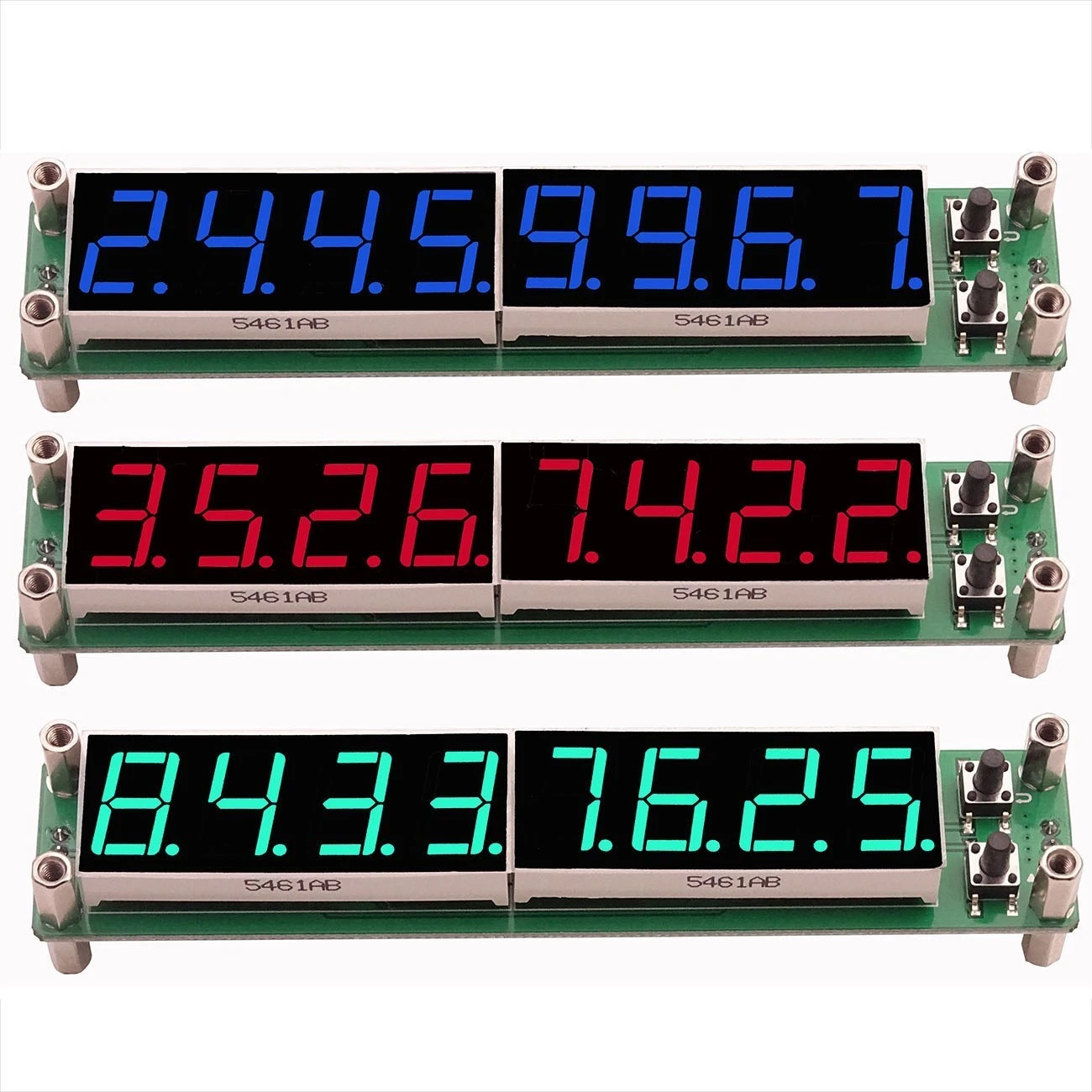 RF Signal Frequency Counter Cymometer Blue/Red/Green 8 Bit Tube LED ...