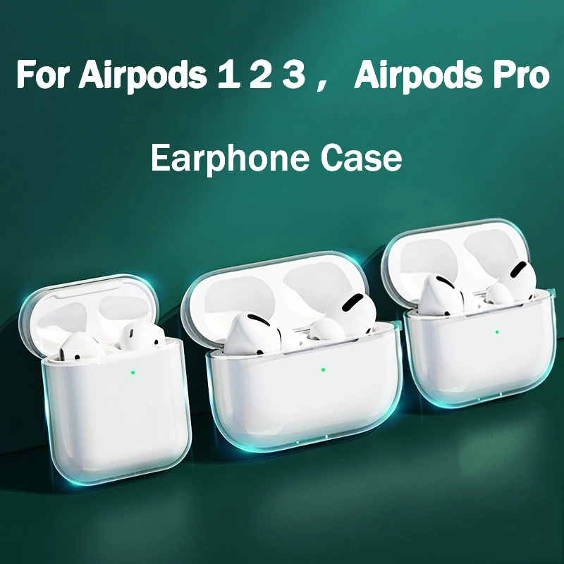 Case Airpods Transparent Silicone | Apple Airpods Case Cover ...