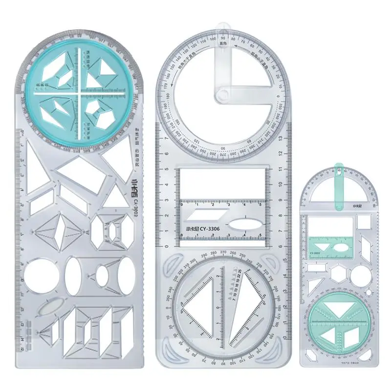 Multifunctional-Geometric-Ruler-Geometric-Drawing-Template-Measuring ...