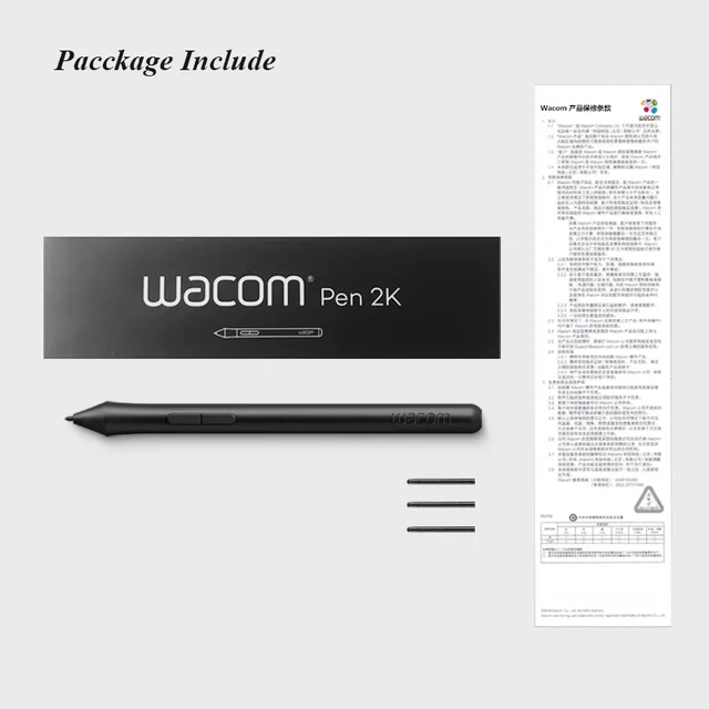 Wacom-Bolígrafo 2K (LP-190-0K) para tableta de dibujo Wacom Intuos CTL ...
