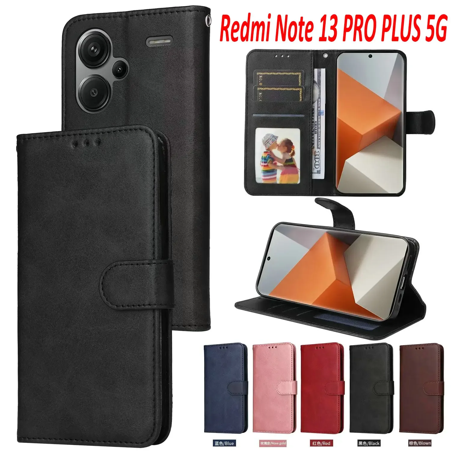 Redmi-Note-13-PRO-PLUS-5G-Flip-Case-Retro-Leather-cases-Wallet-Book ...