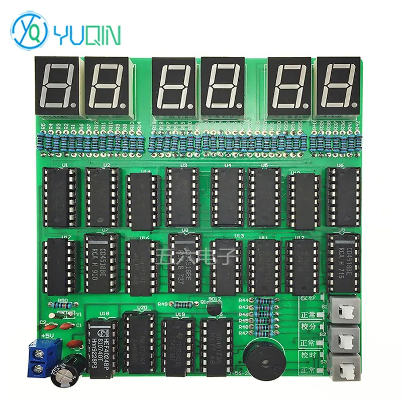 Multifunctional-Digital-Clock-Electronic-DIY-Kit-Digital-Circuit ...
