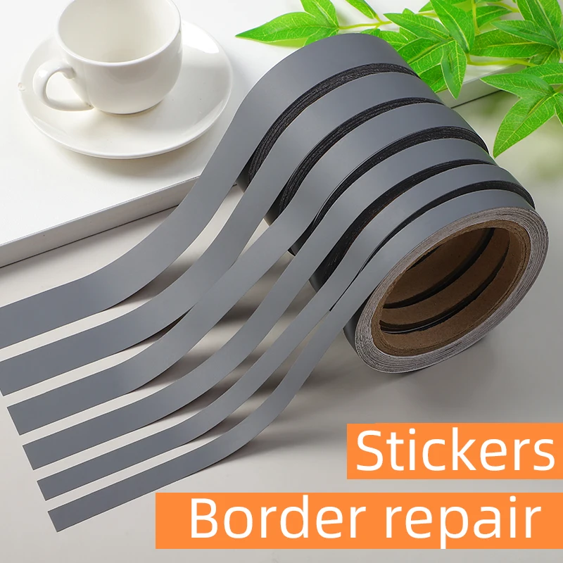 Skin-feel-deep-space-gray-background-wall-decoration-strip-mirror-frame ...