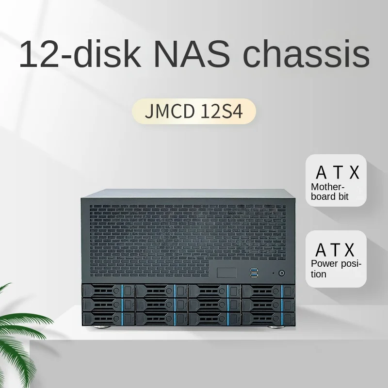 12-bay-chassis-NAS-motherboard-ATX-catu-daya-ATX-8-Slot-tinggi-penuh ...