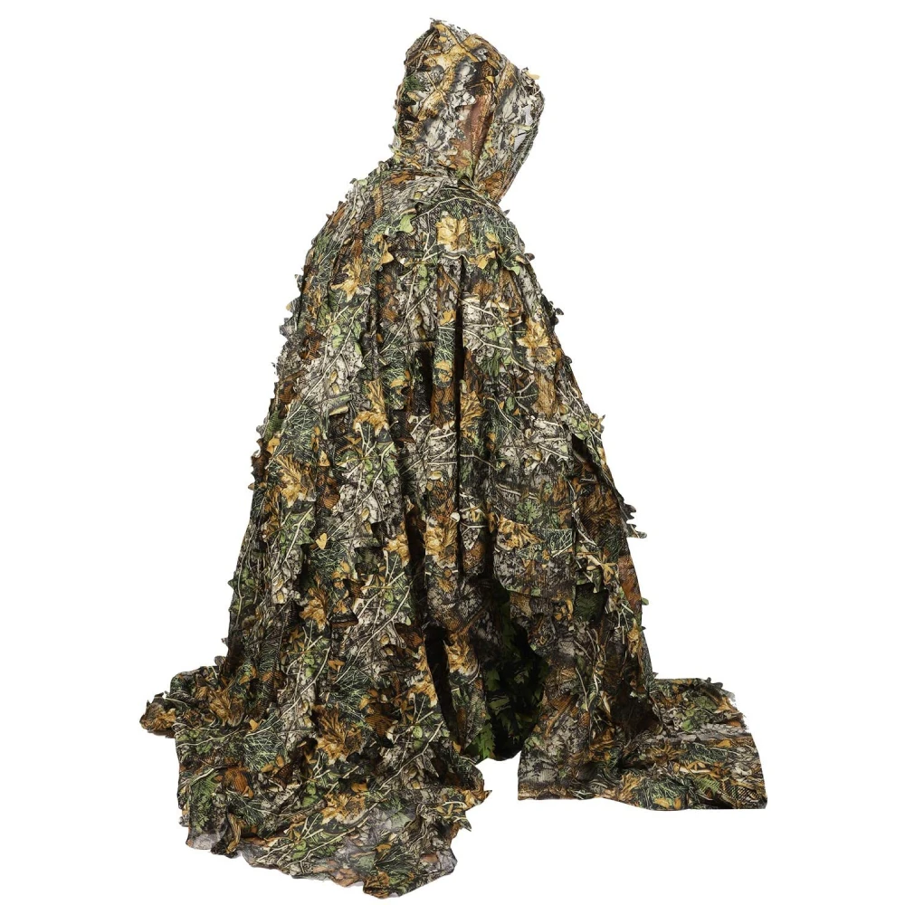 3D-Maple-Leaf-Bionic-Camouflage-Ghillie-Suit-Woodland-Poncho-Cloak ...