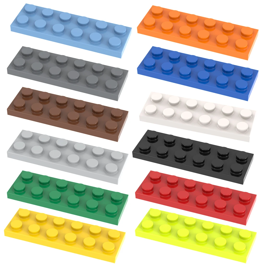 [Funbrick] 20&50&100PCS Plate 2x6 3795 Compatible with Famous Brand ...