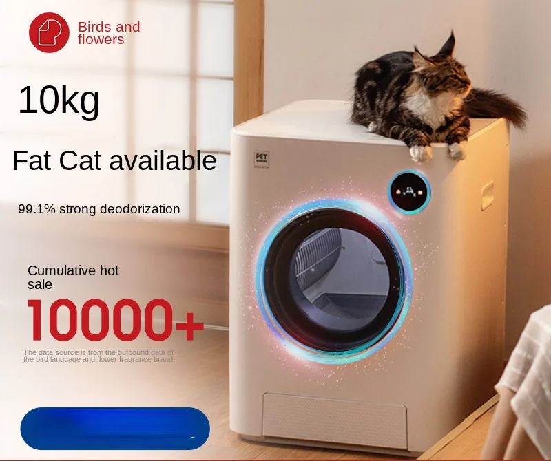 Intelligent-Automatic-Cat-Litter-Box-Electric-Scoop-Machine-Clean ...