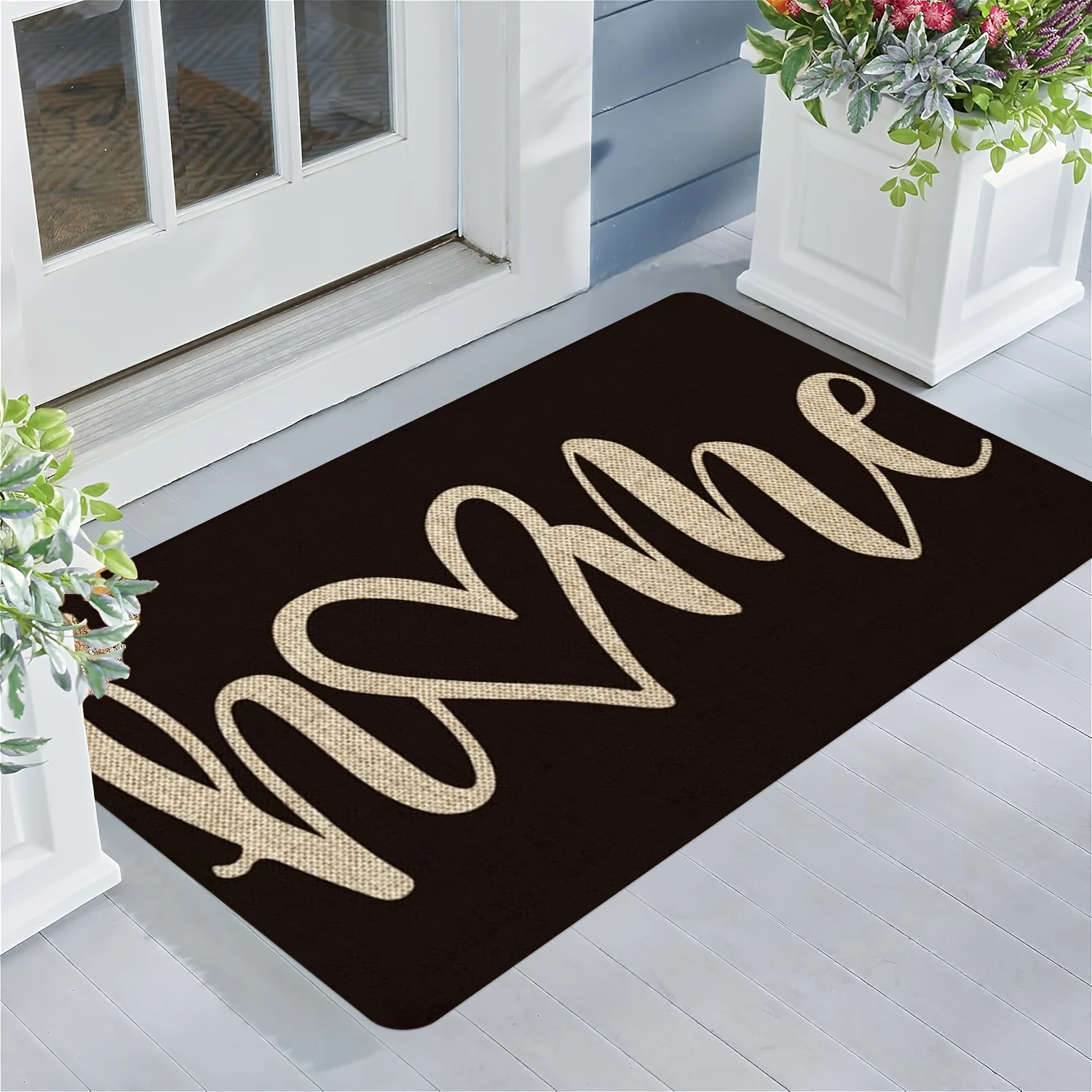 [Washable Doormat] Machine washable welcome doormat with home design ...