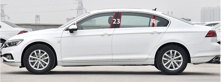 For VW passat b6 b7 b8 Door Window Middle Column BC Pillar Post Trim ...