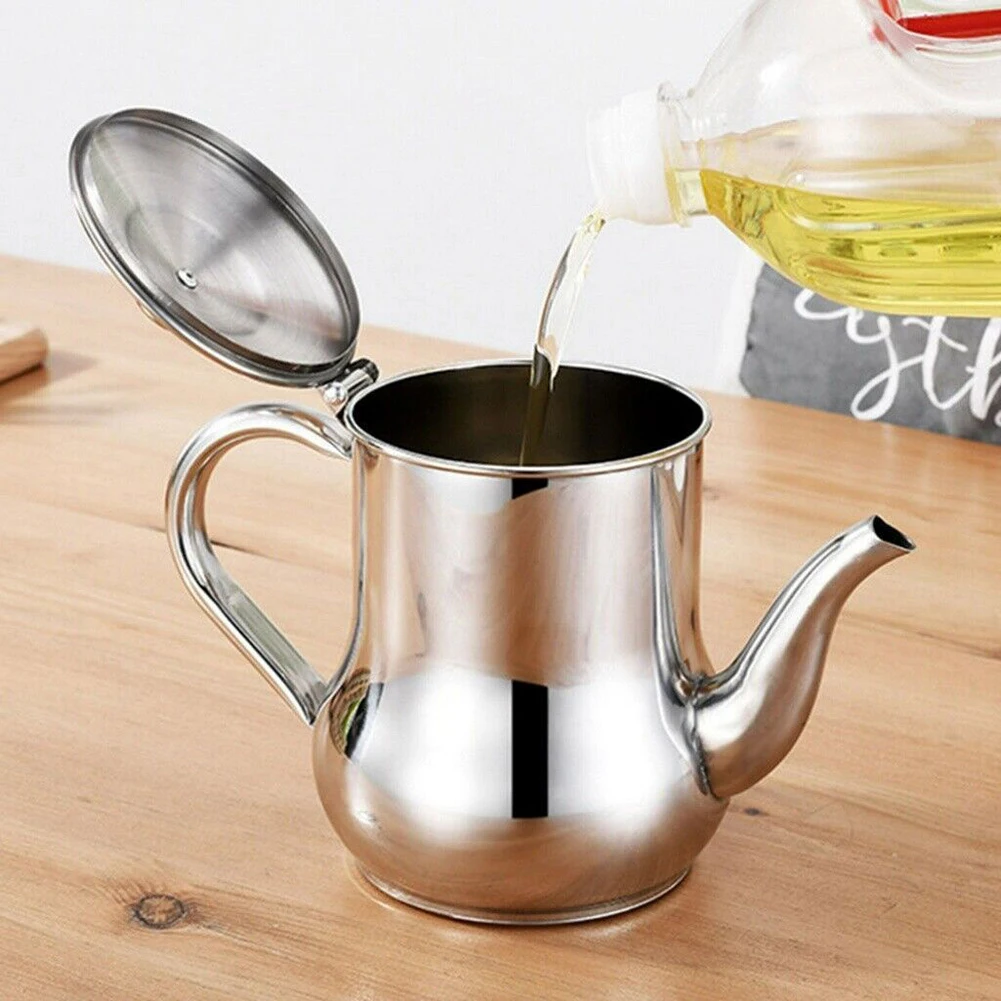 Oil Filter Pot Kitchen Drainer Oil Filter Stainless Steel Oil Filter ...