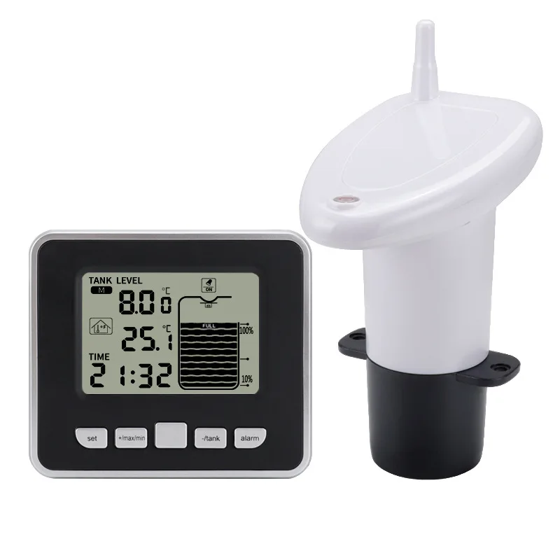 Wireless-Ultrasonic-Water-Tank-Liquid-Level-Meter-With-Temperature ...
