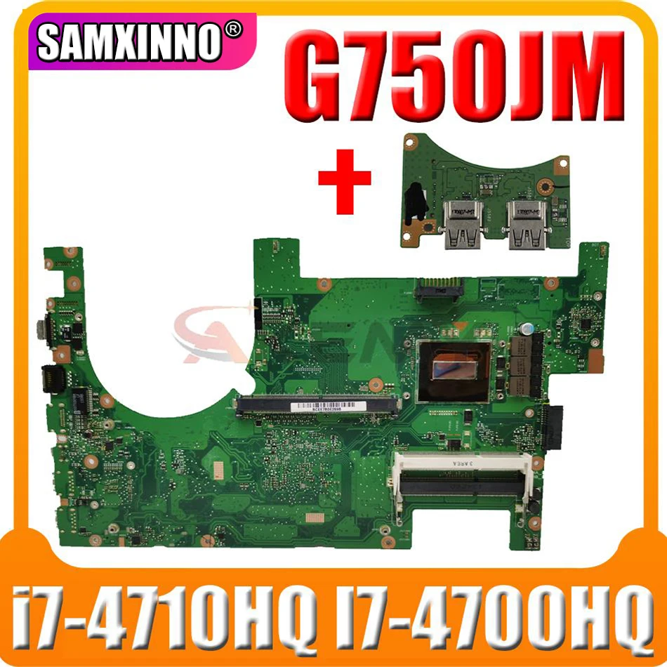 G750JM 2D Or 3D i5 4th Gen i7 4th Gen CPU Laptop Motherboard for ASUS ...