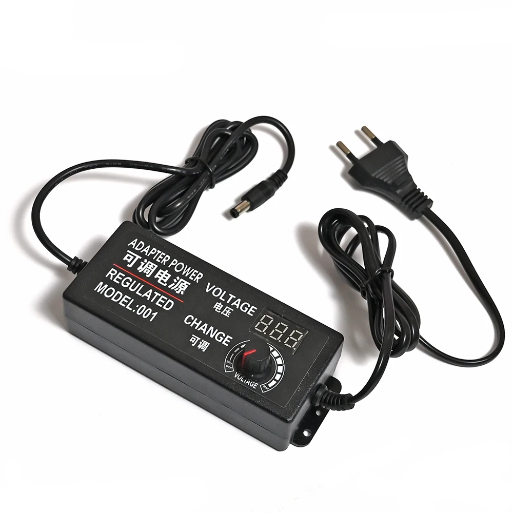 Adjustable Adapter AC 100-220V to DC 3-24V 3A Power Supply Universal ...