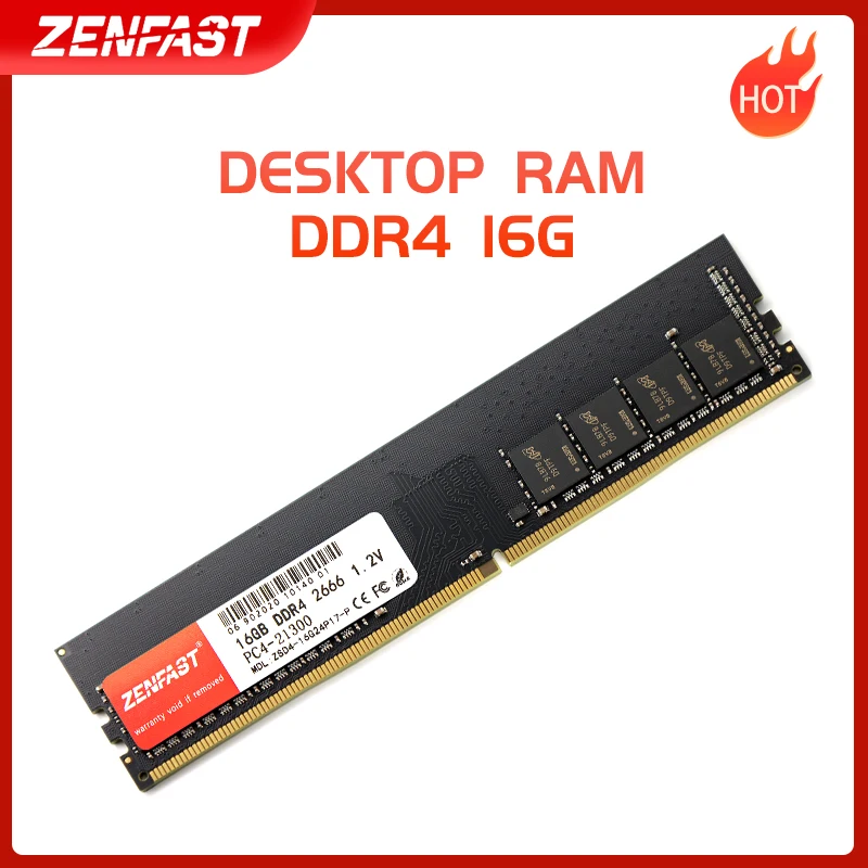 ZENFAST RAM Ddr4 Ddr3 16GB 4GB 8GB 32GB หน่วยความจำ Udimm 1333MHz 1600MHz 2133MHz 2400MHz ...