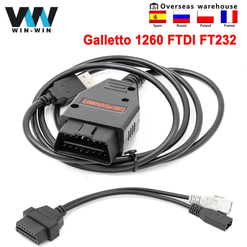 Galletto 1260 Ecu Chip Tuning Tool Obd2 Car Diagnotic Tools Ftdi Chip ...