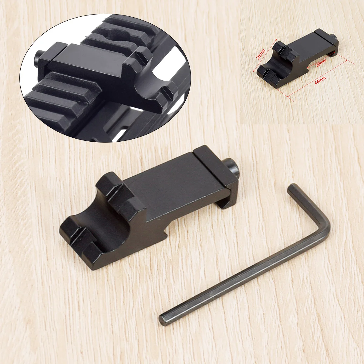 Offset-Side-Adapter-para-Picatinny-Rail-Weaver-com-Rifle-Tactical-ngulo ...