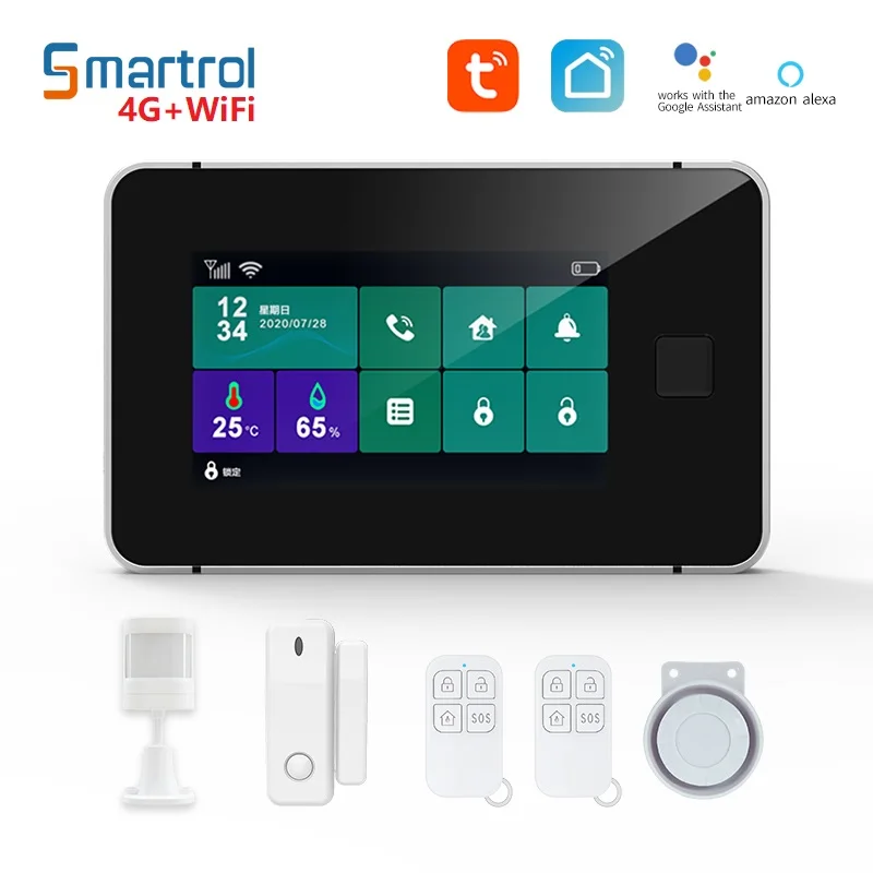 Smartrol-Security-Alarm-System-4G-GSM-WIFI-Smart-Alarm-Sensor-Kit-Home ...