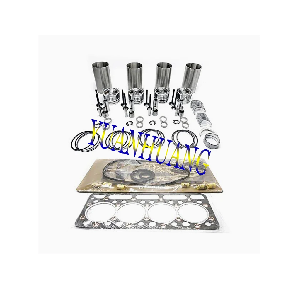 4TN100-Overhaul-Rebuild-Kit-Full-Set-Gasket-Piston-Kit-Rings-Bearings ...