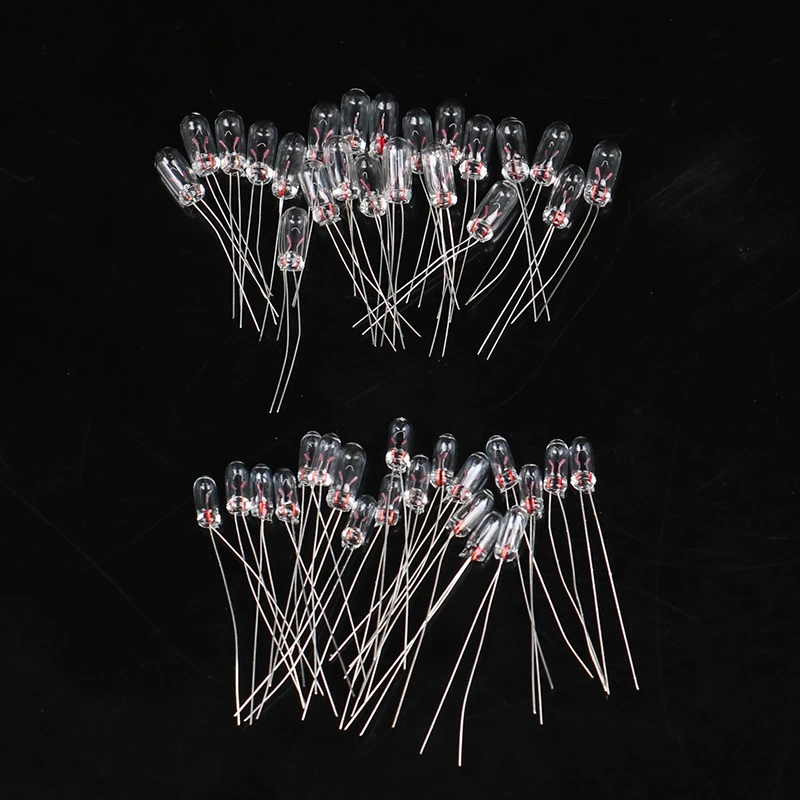 20pcs Miniature Bulb 3mm/4mm 6V 12V Lamp Light Bulb Edison Incandescent ...