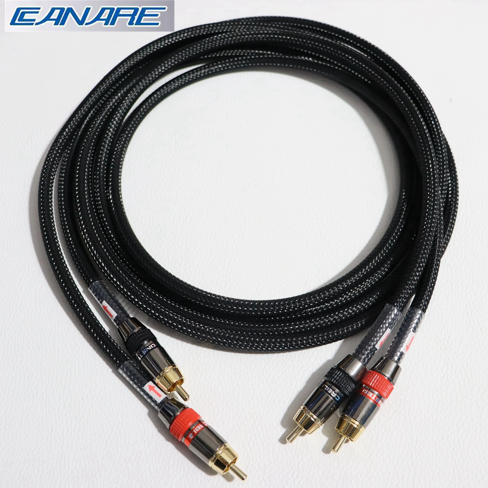 Japan-new-CANARE-RCA-audio-cable-2-RCA-to-2-RCA-Interconnect-wire-HIFI ...