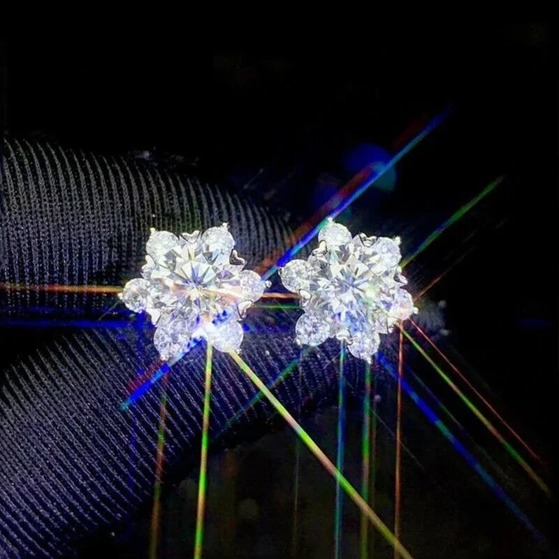 New-Dainty-Crystal-Stud-Earrings-for-Women-Shiny-Cubic-Zirconia-Daily ...
