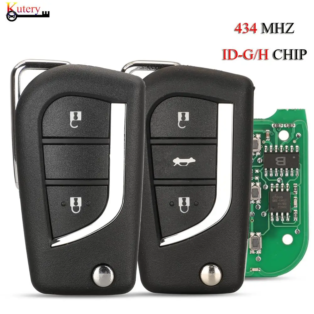 jingyuqin Remote Smart Car Key For Toyota Aygo Britain Corolla Verso ...