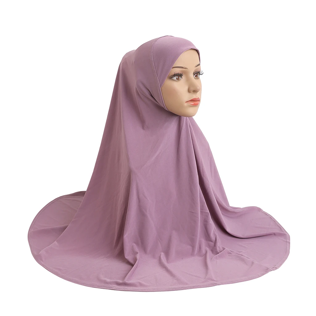 H023 Adults good size 90*80cm plain pray hijab muslim hijab scarf ...