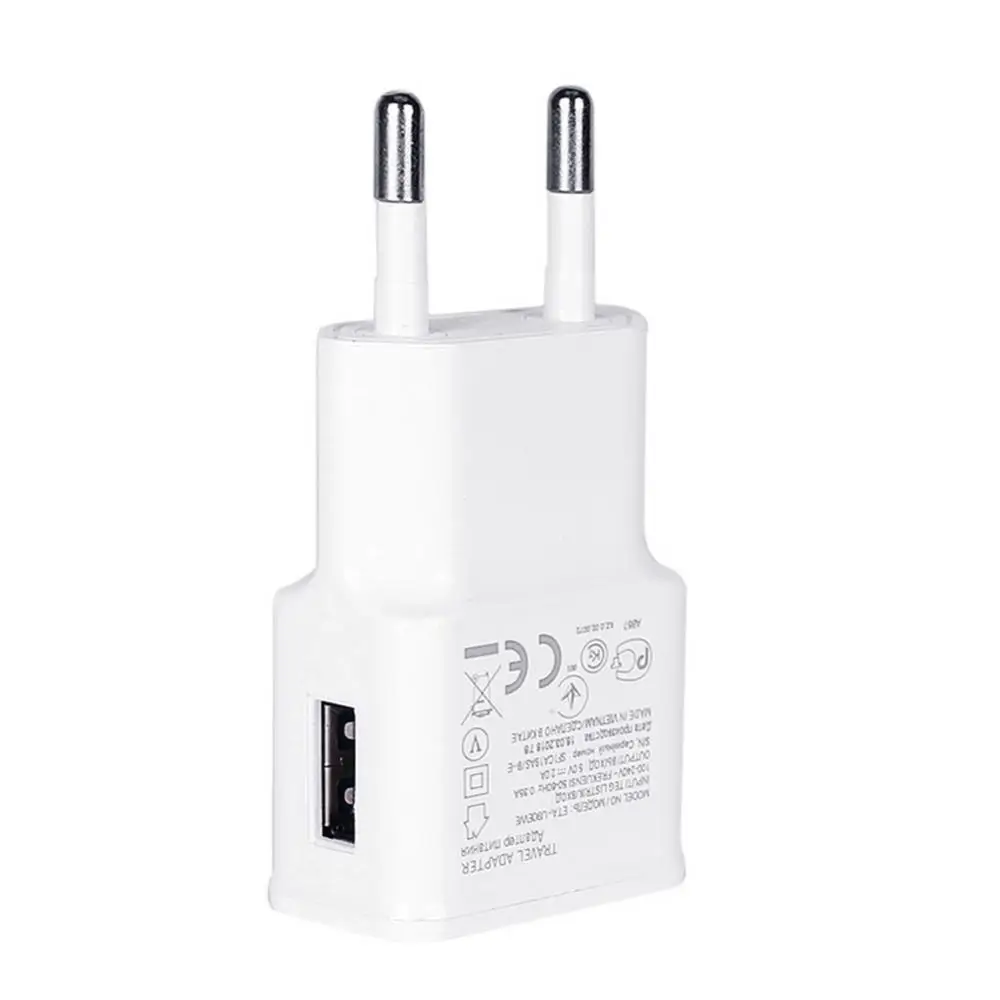 EU-Plug-to-USB-Charger-Phone-Home-Travel-5V-2A-Single-USB-Phone-Charger ...