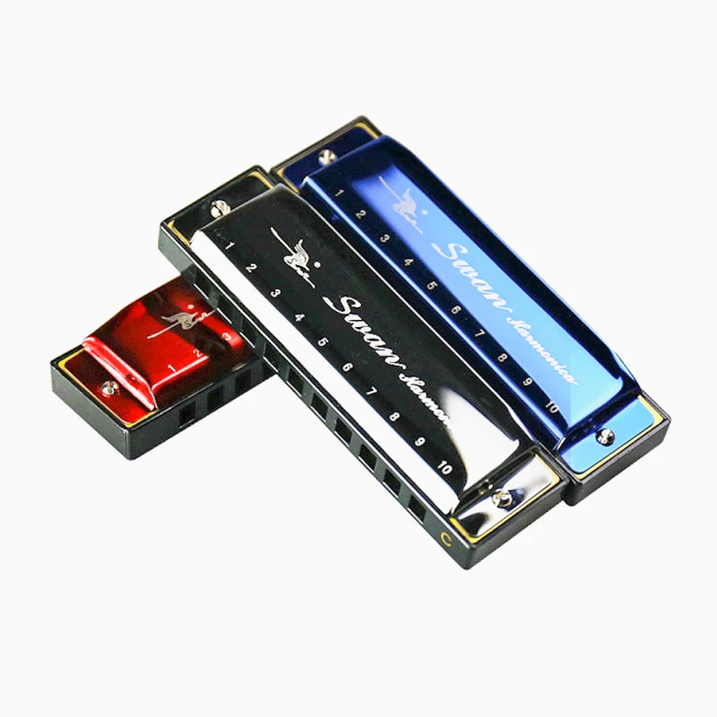 Harmonica-10-Holes-20-Tones-Blues-Jazz-Rock-Folk-Chromatic-Harmoni ...