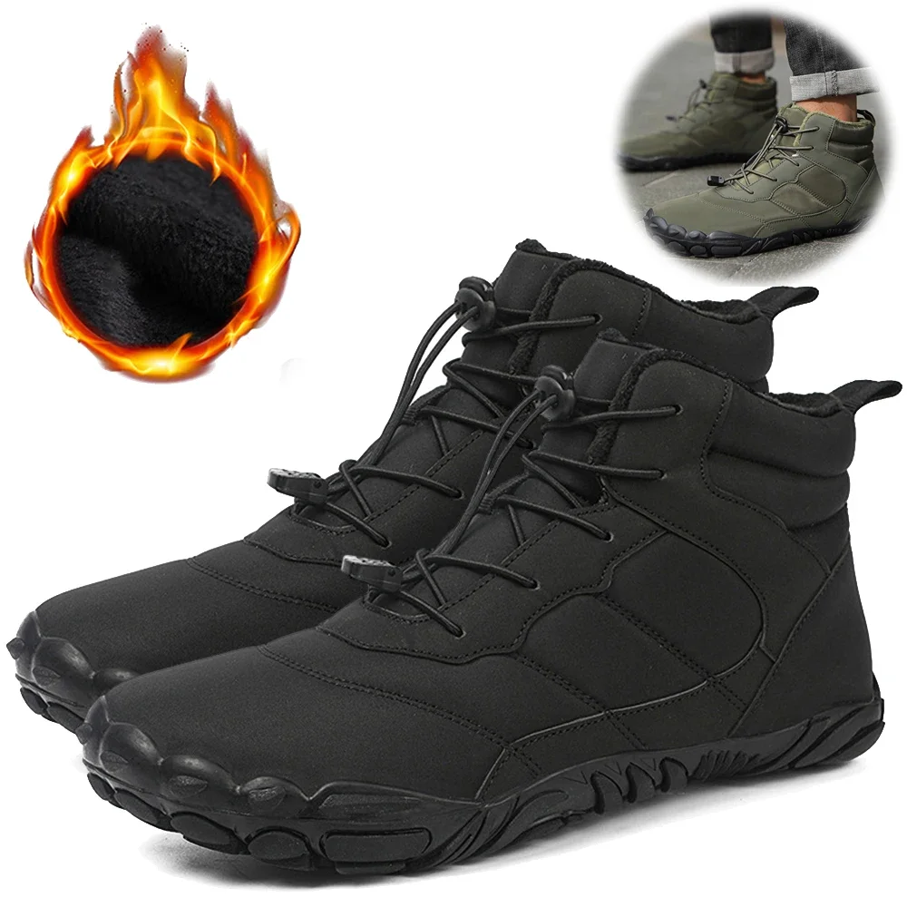 Women-Men-Winter-Booties-High-Top-Barefoot-Trekking-Mountain-Boots-Anti ...