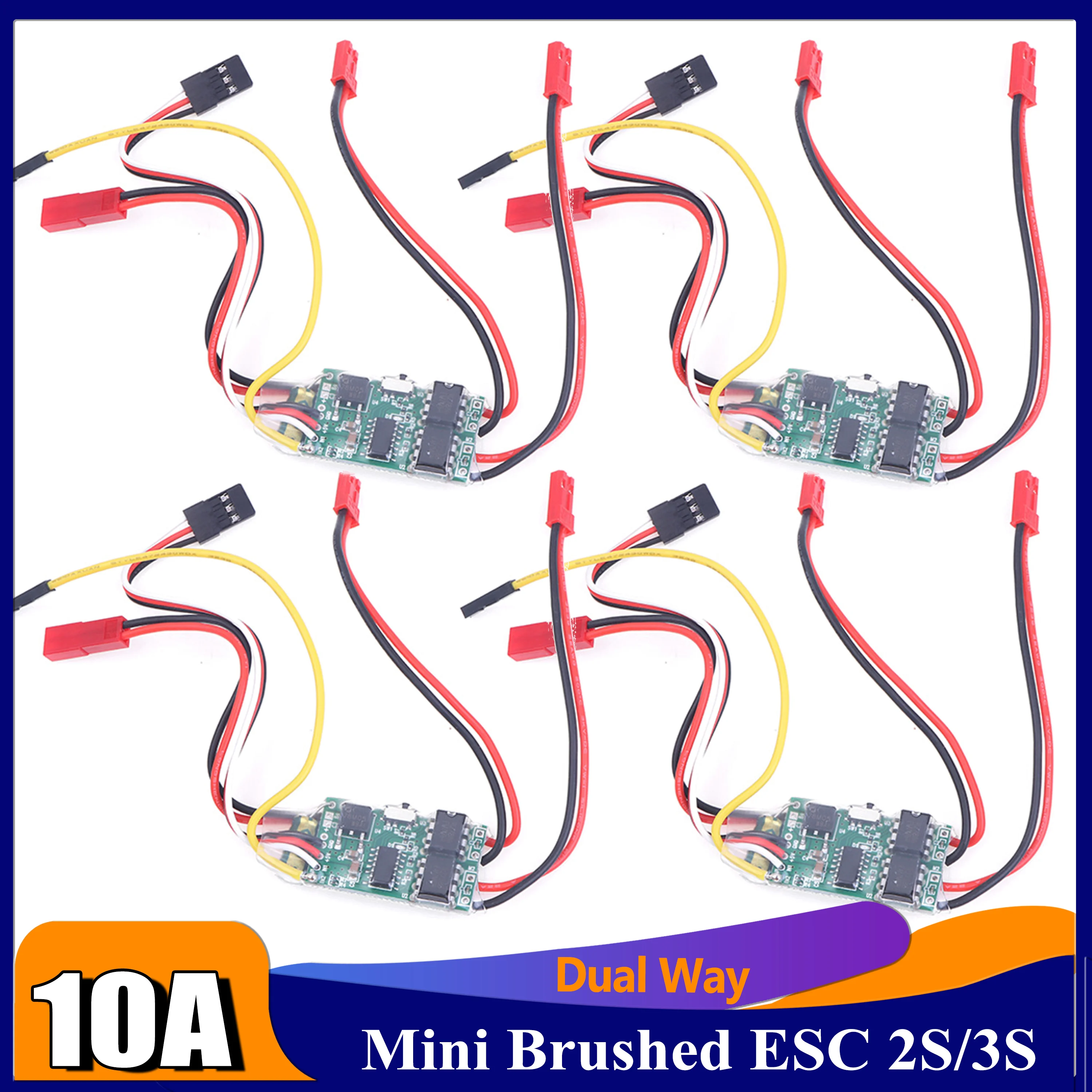 RC-Dual-Way-Mini-Brushed-ESC-Motor-10A-Speed-Controller-Bidirectional ...