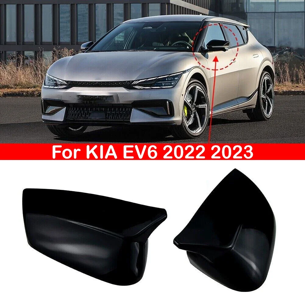LHD For KIA EV6 2022 2023 Car Rearview Side Mirror Cover Wing Cap ...