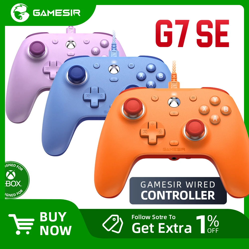 New-Color-GameSir-G7-G7-SE-Xbox-Wired-Gamepad-Gaming-Controller-Blue ...