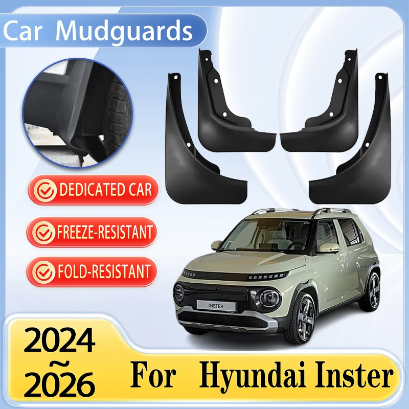 Car Mudguards For Hyundai Casper EV Hyundai Inster AX1 EV 2024~2026 Mud ...