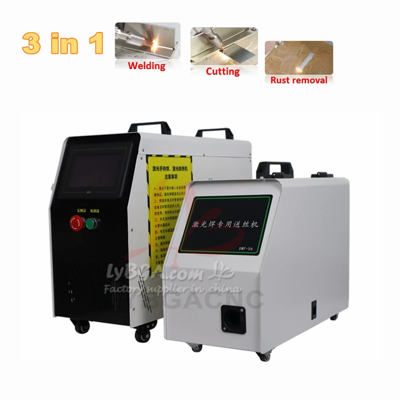 Air Cooled Fiber Laser Welding Cleaning Cutting Soldering Machine 3-in ...