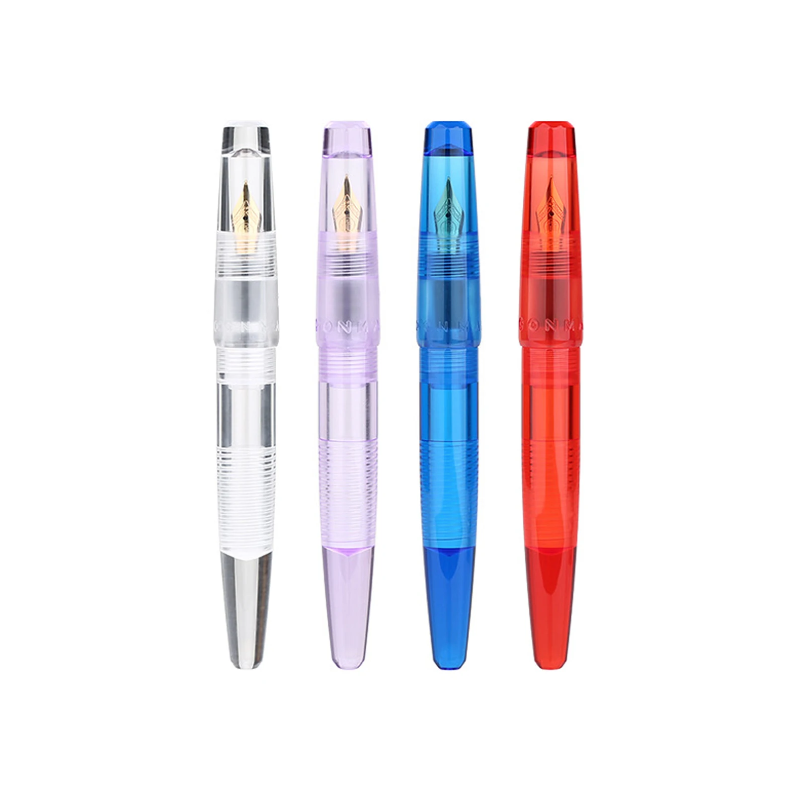 MAJOHN C2 Transparent Resin Fountain Pen F 0.5mm Nib Smooth Iridium ...