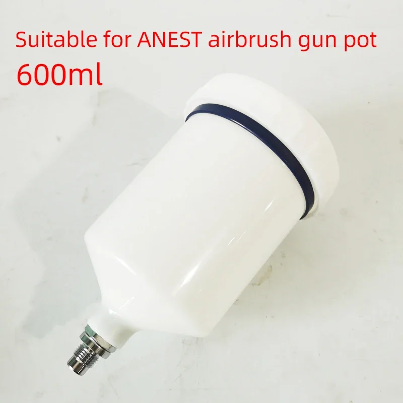 For-Japanese-ANEST-IWATA-Spray-Gun-Pot-Plastic-Pot-On-Pot-600ML-White ...