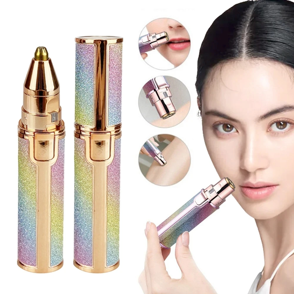 New-2-IN-1-Electric-Epilator-Eyebrow-Trimmer-Women-s-Body-Facial-Lip ...