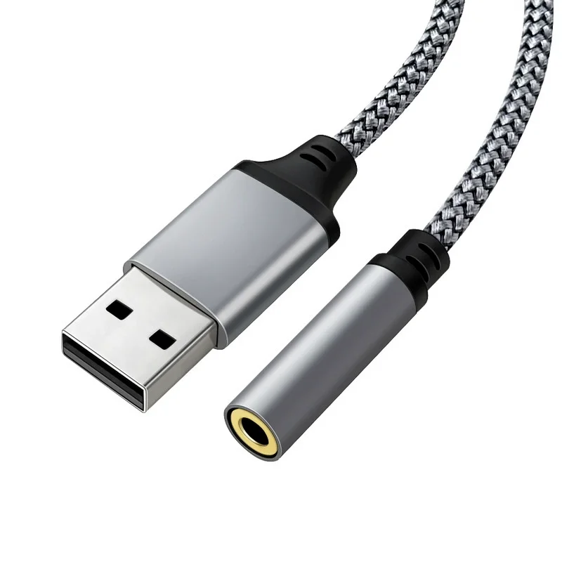 USB to 3.5mm Jack Audio Adapter USB A to 3.5mm Audio Cable USB to Audio ...