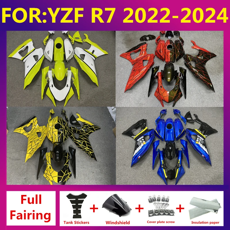 NEW-ABS-Motorcycle-full-Fairing-Kit-fit-For-Yamaha-YZF-R7-2022-2023-YFZ ...