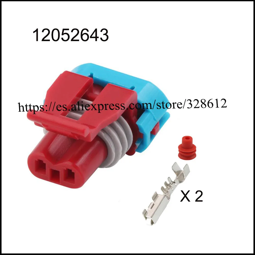 100set 12052643 auto female connector terminal 2 Pin female wire ...