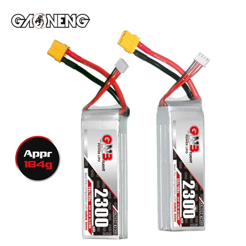 GNB 3S 11.1V 2300mAh 50C LiPo Battery For RC Boat RC Car E flite ...